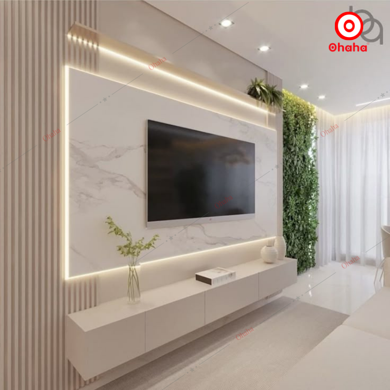 Kệ Tivi Gỗ Công Nghiệp Nhiều Ngăn Đơn Giản OHAHA - TV002