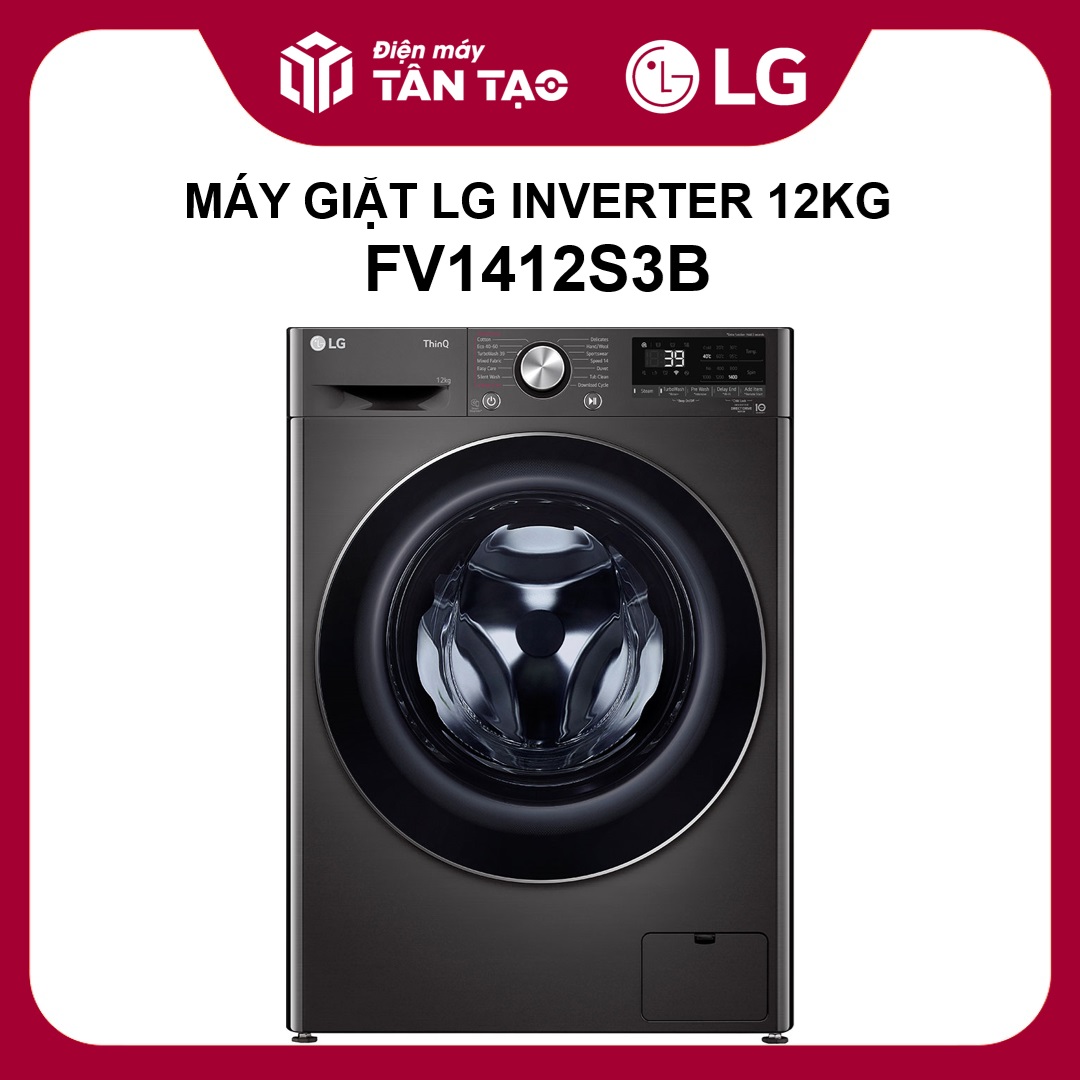 Máy giặt LG AI DD Inverter 12 kg FV1412S3B – Điện Máy Tân Tạo