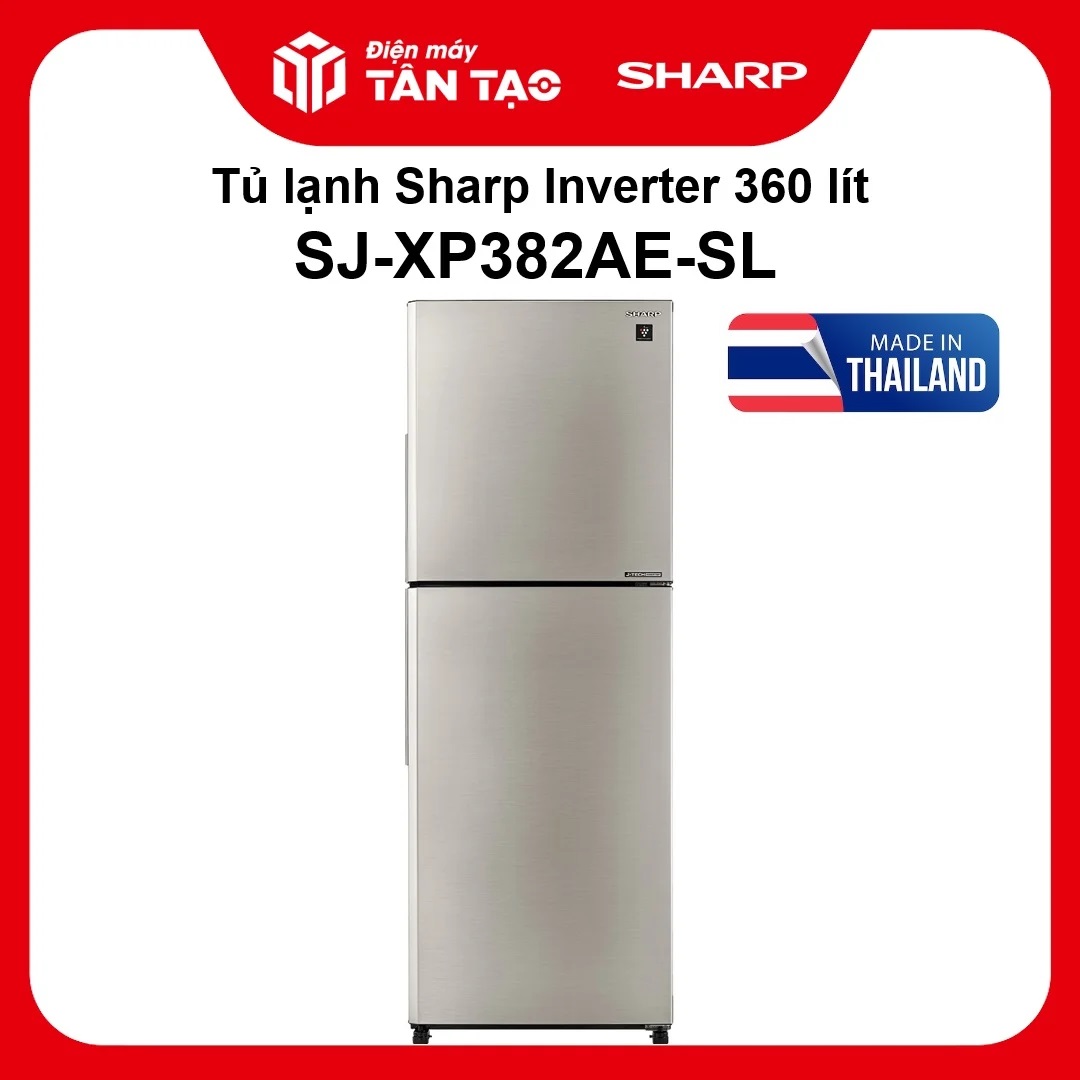 Tủ lạnh Sharp Inverter SJ-XP382AE-SL 360 lít – Điện Máy Tân Tạo