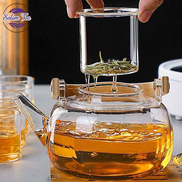Ấm Trà Thủy Tinh Borosicilate Chịu Nhiệt 1000ml – TRÀ THẢO MỘC SALEM