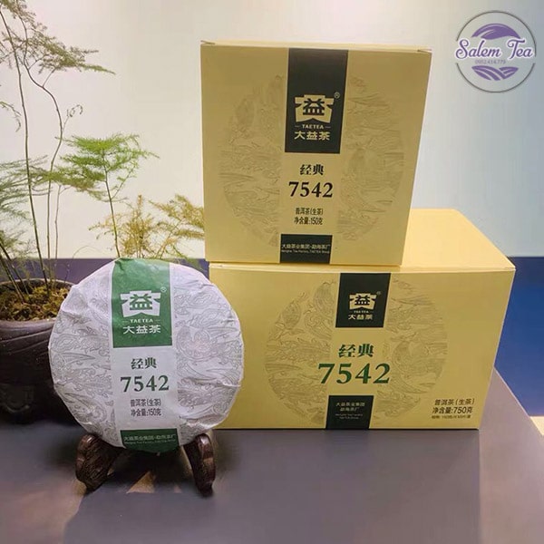 Trà Phổ Nhĩ Sống Cổ Điển 7542 Đại Ích mini 150g