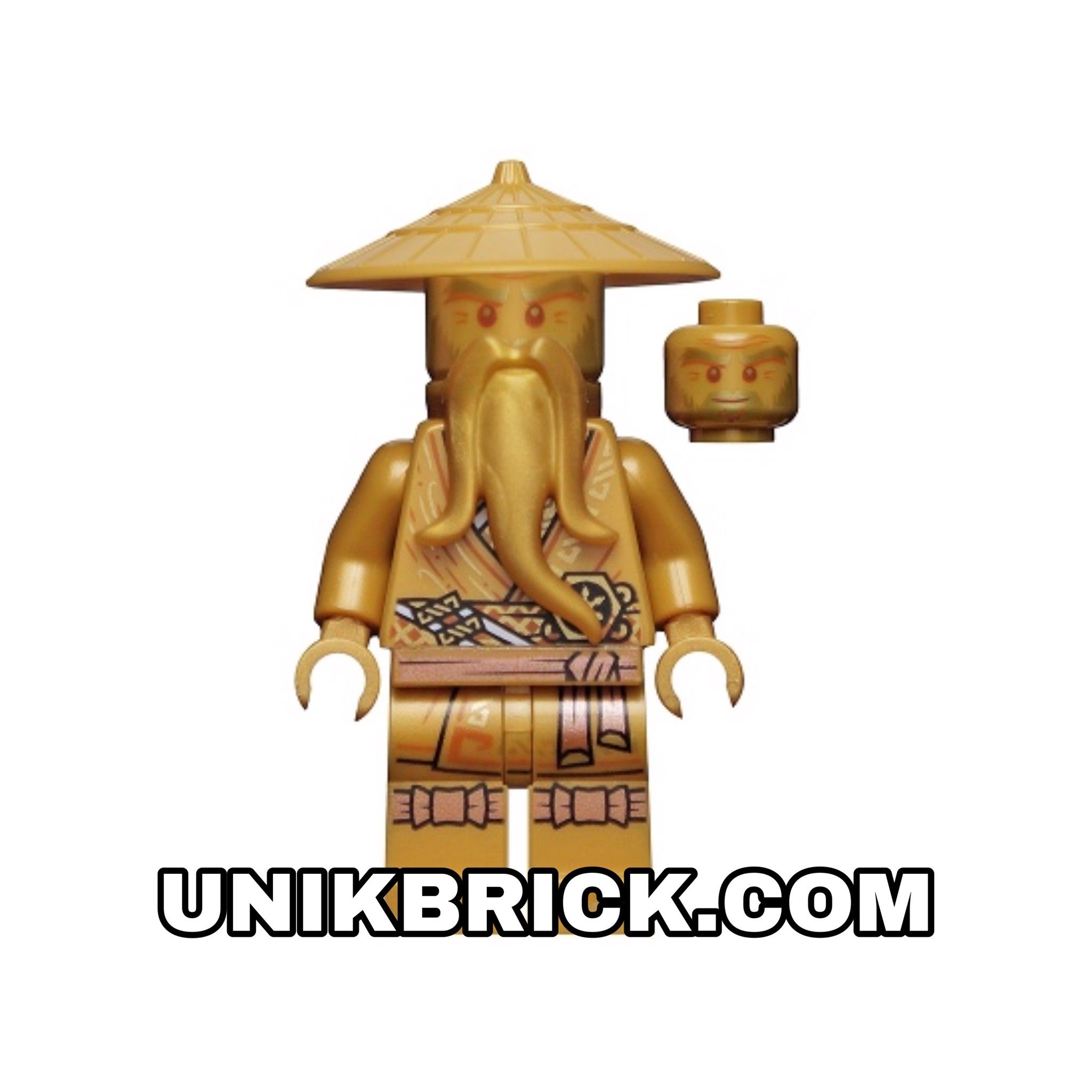 [ORDER ITEMS] LEGO Wu Sensei Legacy Pearl Gold Robe – UNIK BRICK