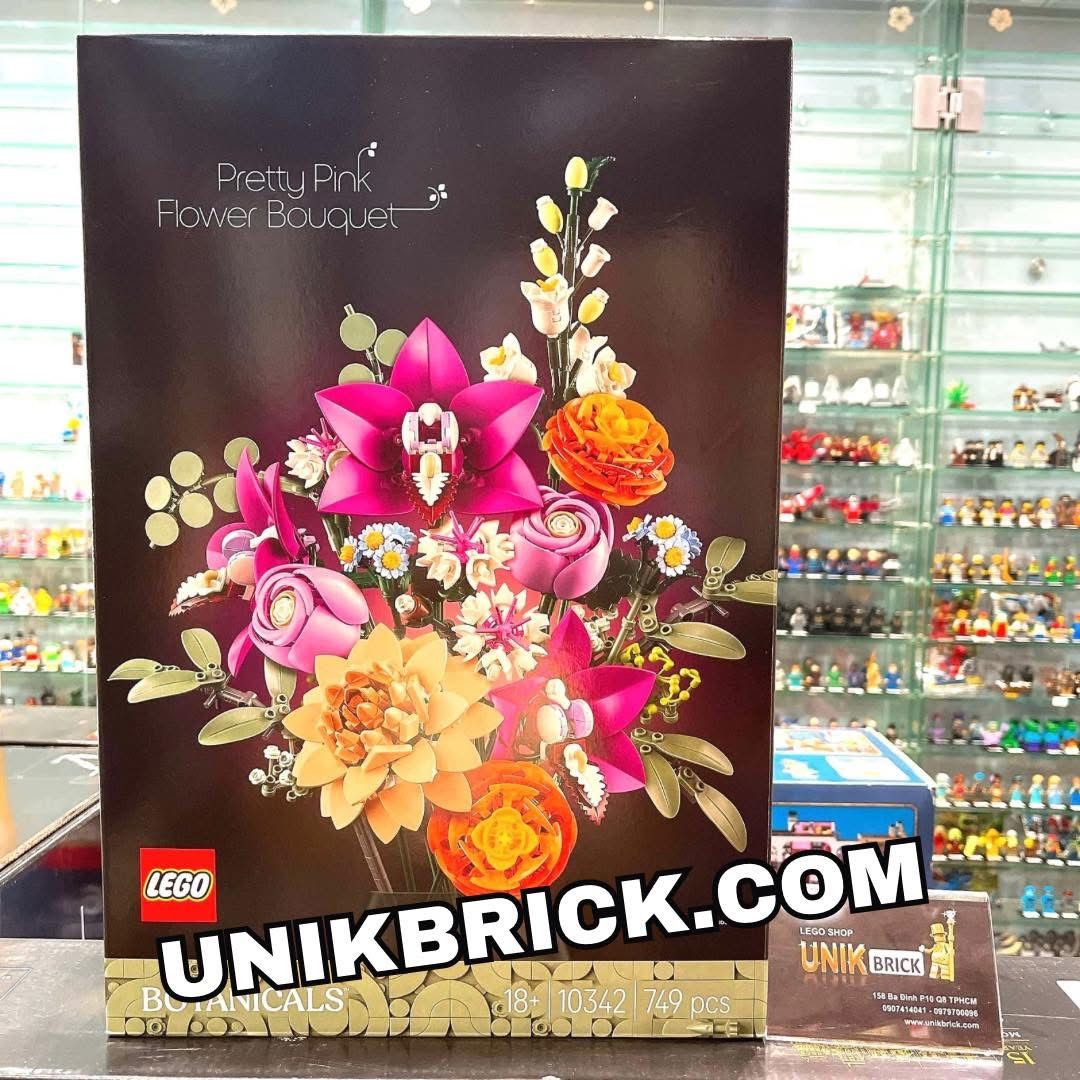 LEGO 10342 The Botanical Collection Pretty Pink Flower Bouquet – UNIK BRICK