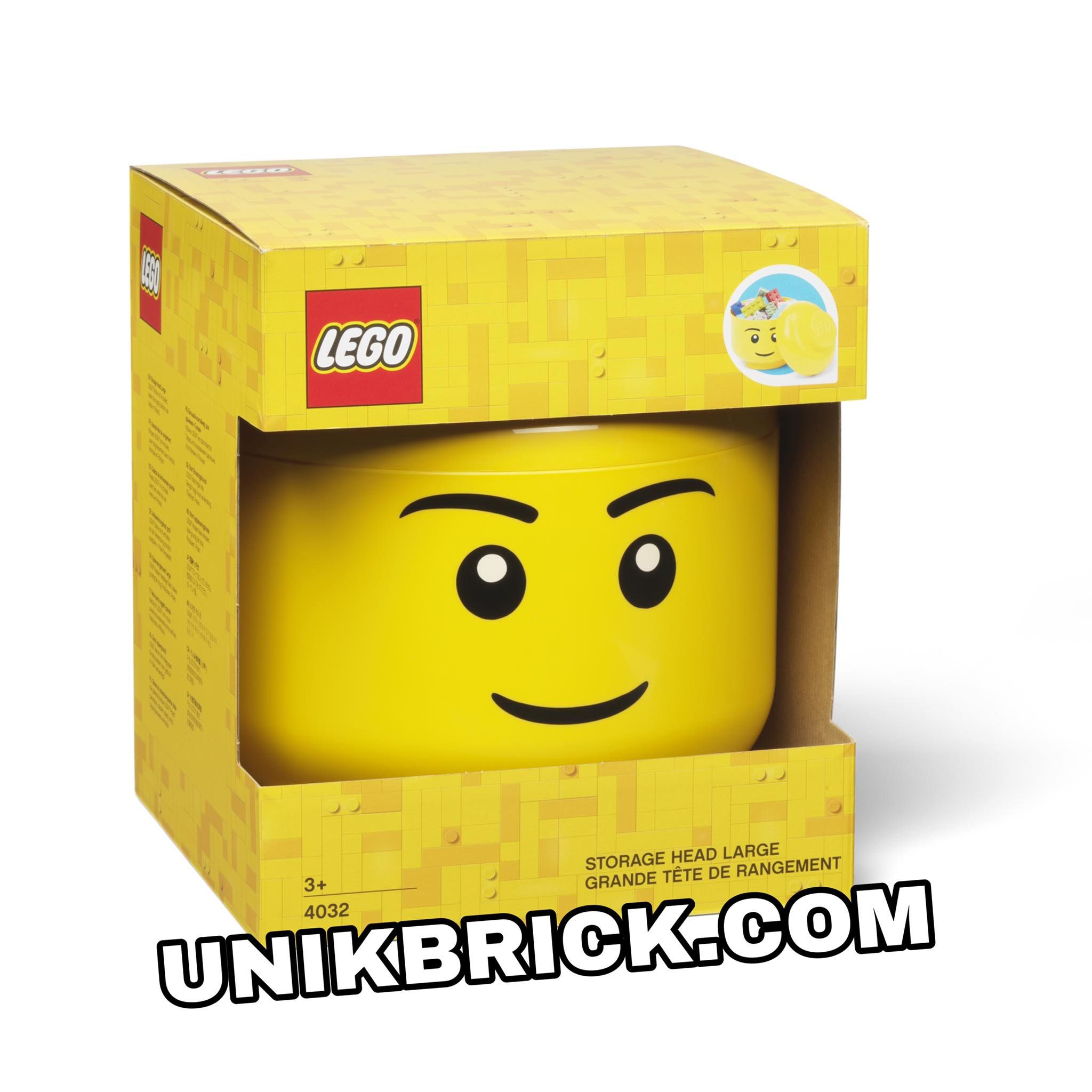 [CÓ HÀNG] LEGO Boy Storage Head Large 4032 5005522 – UNIK BRICK