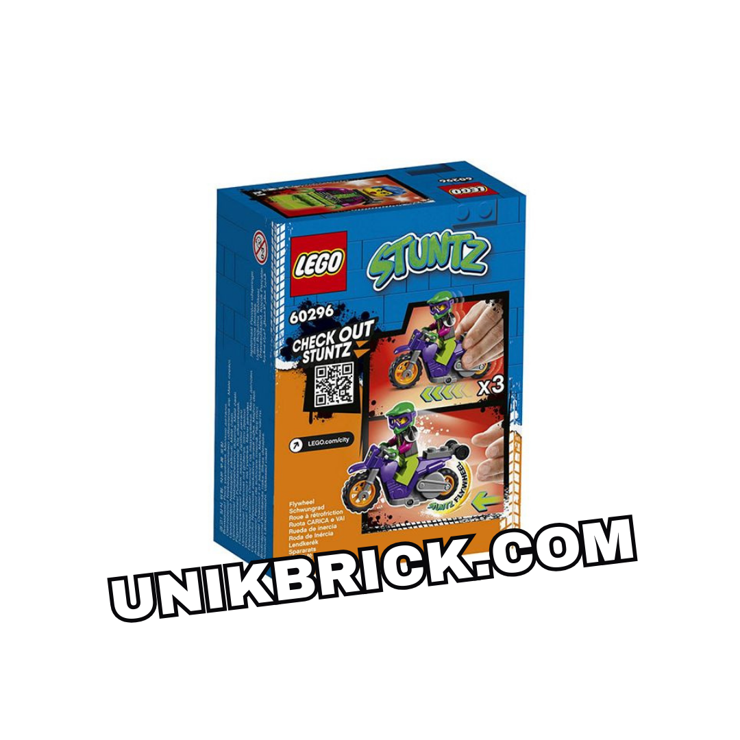 [CÓ HÀNG] LEGO City 60296 Wheelie Stunt Bike – UNIK BRICK
