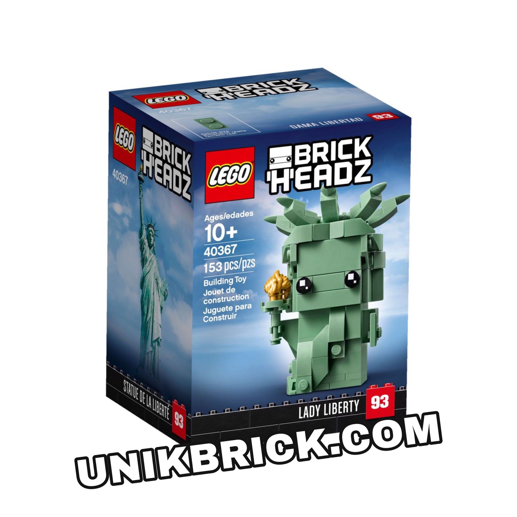 [CÓ HÀNG] LEGO Brickheadz 40367 Lady Liberty – UNIK BRICK