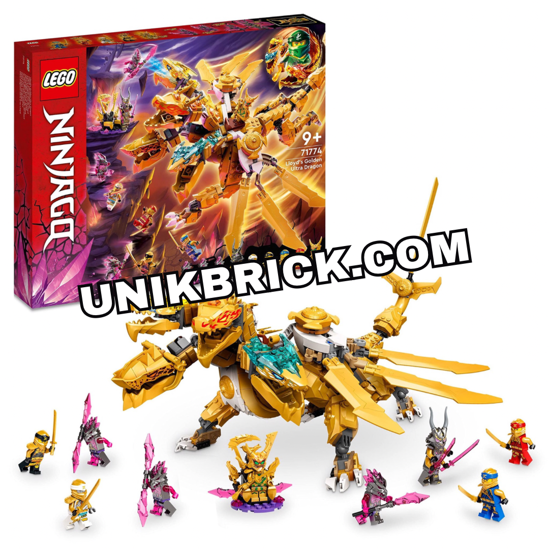 [CÓ HÀNG] LEGO Ninjago 71774 Lloyd’s Golden Ultra Dragon – UNIK BRICK