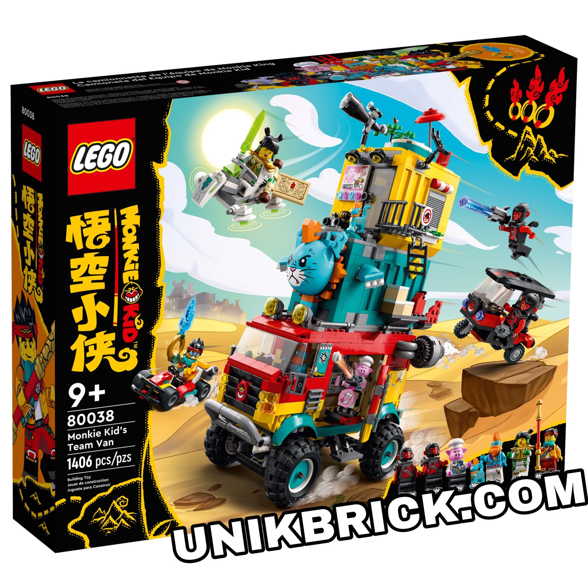 LEGO 80038 Monkie Kid’s Team Van – UNIK BRICK