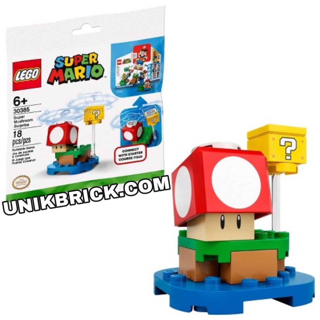 LEGO Super Mario 30385 Super Mushroom Surprise Polybag – UNIK BRICK