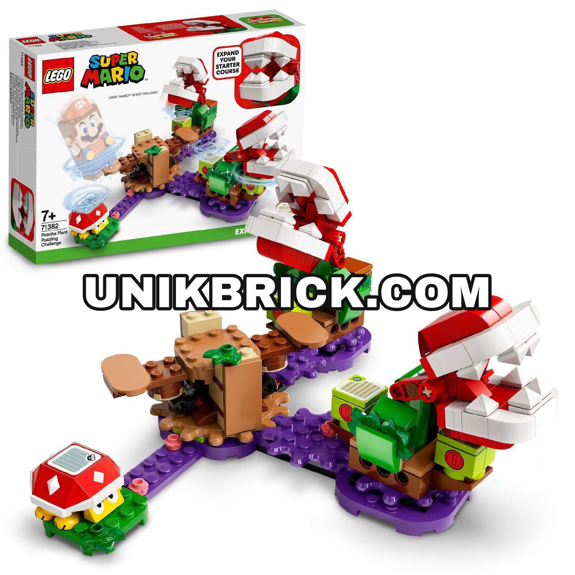 LEGO Super Mario 71382 Piranha Plant Puzzling Challenge Expansion Set ...