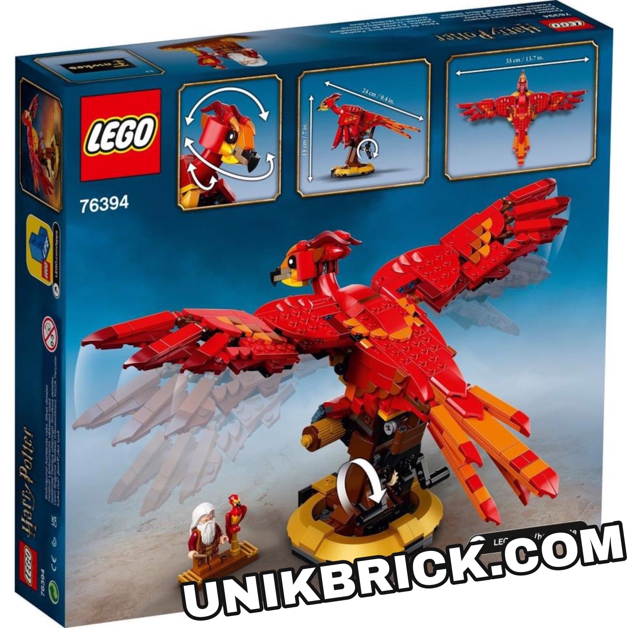 LEGO Harry Potter 76394 Fawkes, Dumbledore’s Phoenix – UNIK BRICK