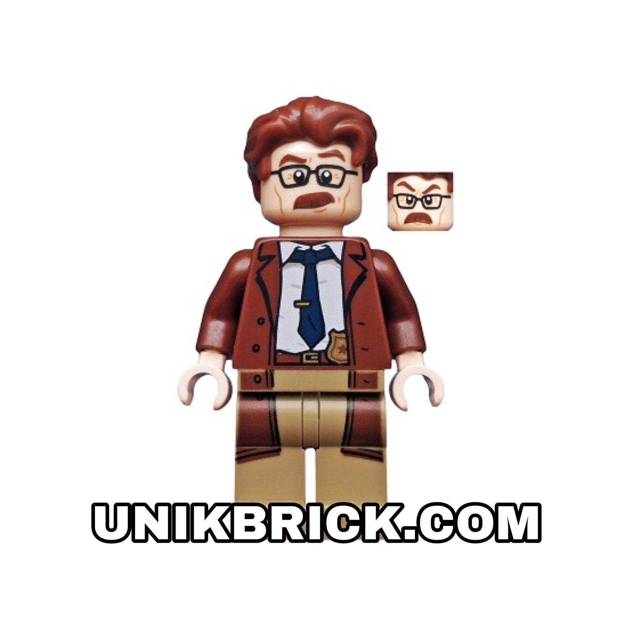 [ORDER ITEMS] LEGO Commissioner Gordon Reddish Brown Hair and Coat ...