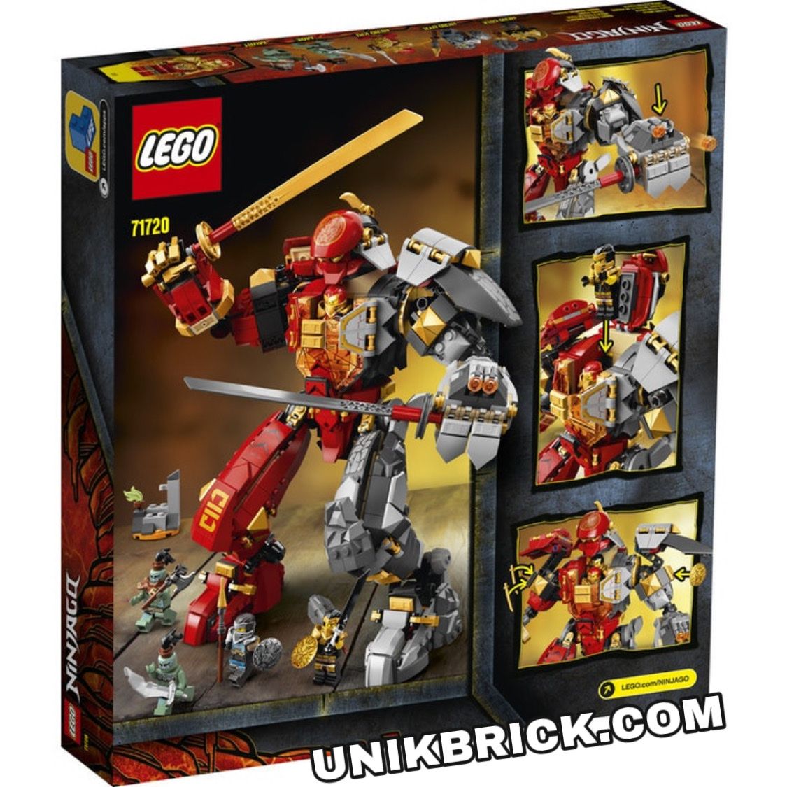 [CÓ HÀNG] LEGO Ninjago 71720 Fire Stone Mech – UNIK BRICK