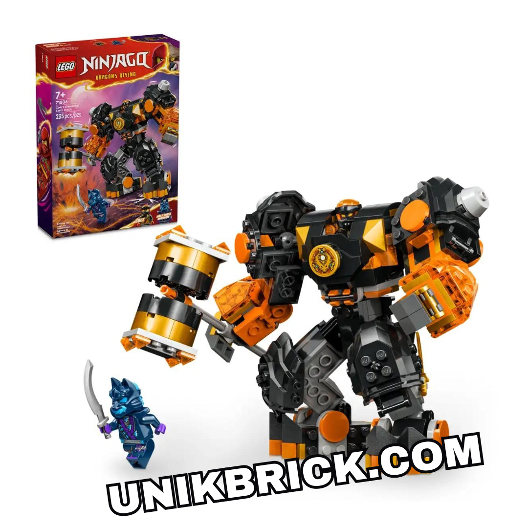 [CÓ HÀNG] LEGO Ninjago 71806 Cole's Elemental Earth Mech – UNIK BRICK