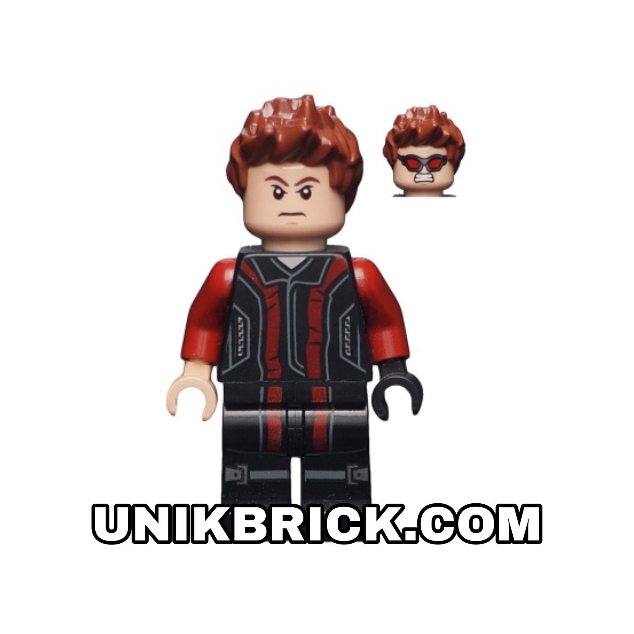 [ORDER ITEMS] LEGO Hawkeye Black and Dark Red Suit – UNIK BRICK