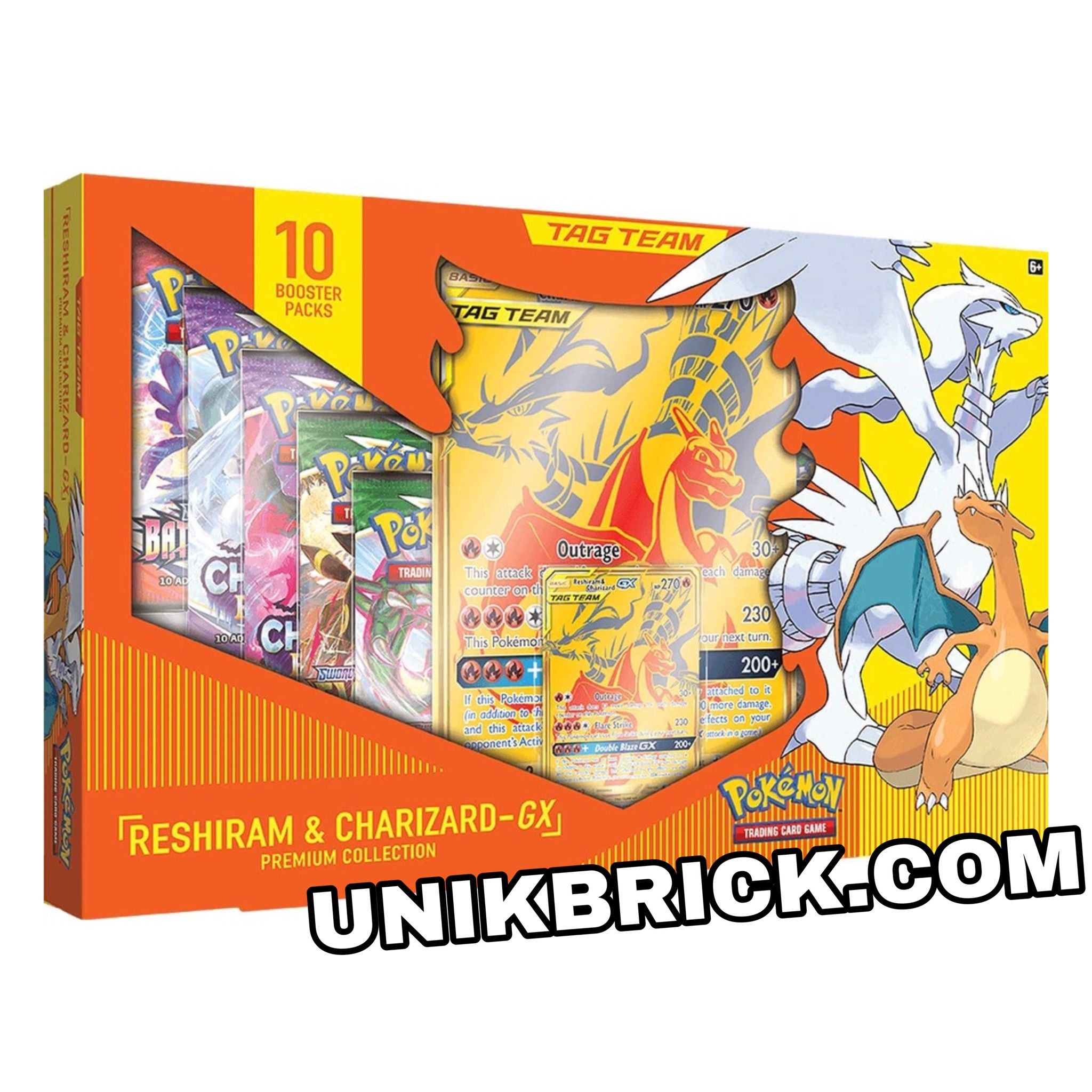 Pokemon Pokémon TCG Reshiram Charizard GX Tag Team Premium Collection ...
