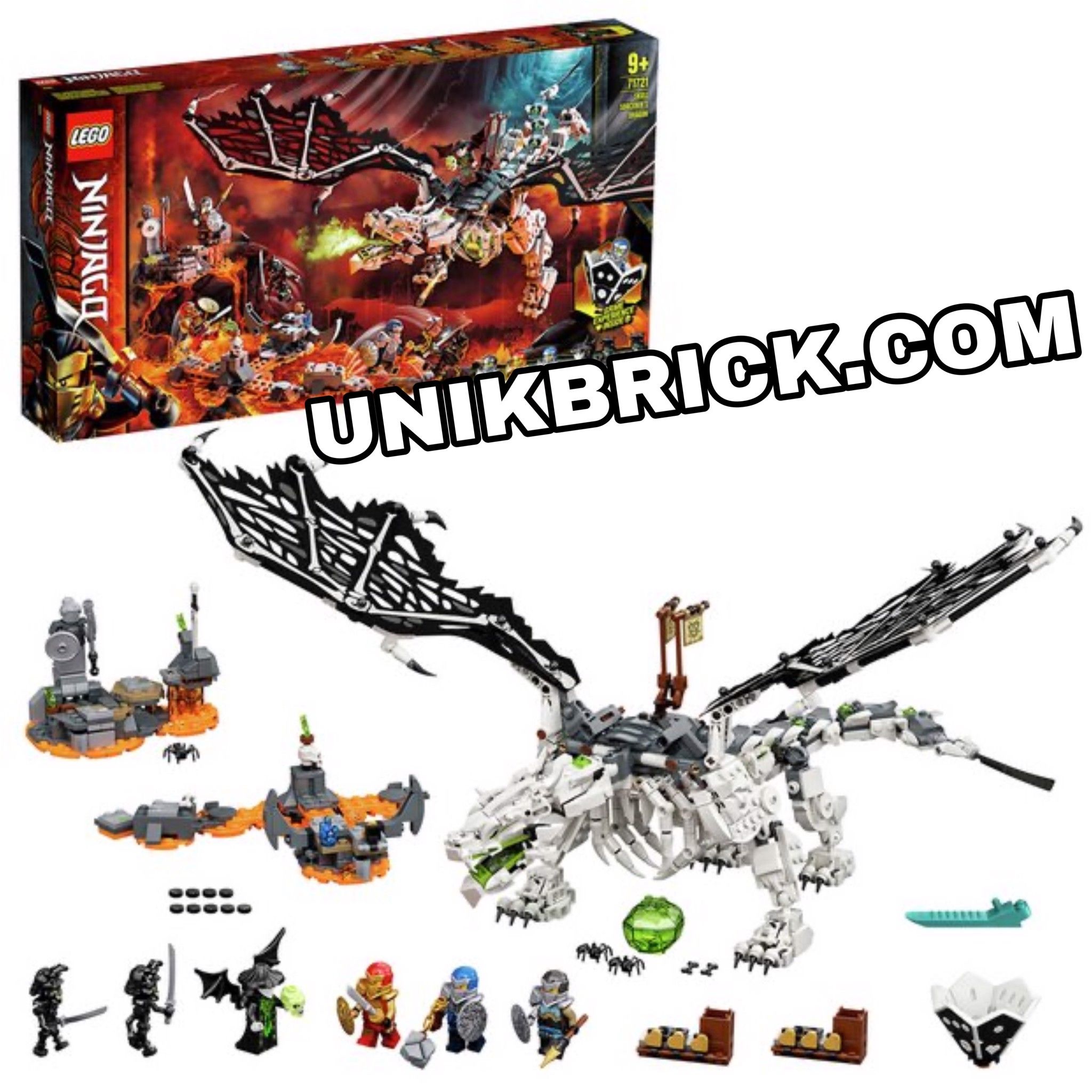 LEGO Ninjago 71721 Skull Sorcerer's Dragon – UNIK BRICK