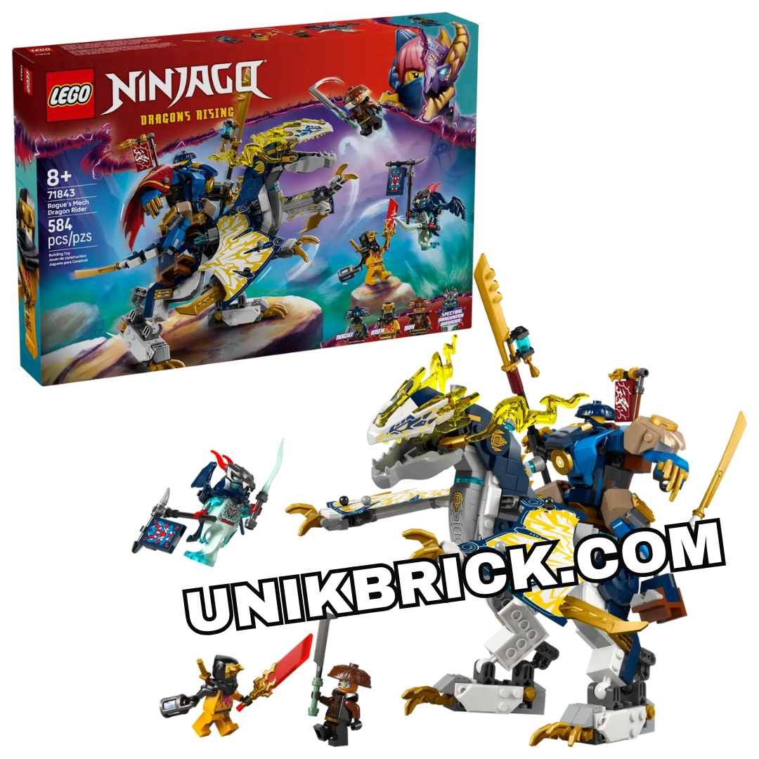 LEGO 71843 Ninjago Rogue’s Mech Dragon Rider Siêu robot rồng – UNIK BRICK