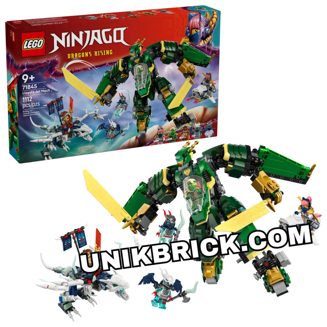 LEGO 71845 Ninjago Lloyd’s Jet Mech Siêu robot biến hình của Lloyd ...