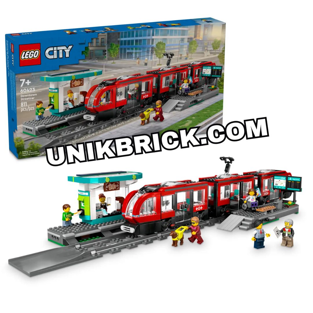 LEGO City 60423 Downtown Streetcar and Station – UNIK BRICK