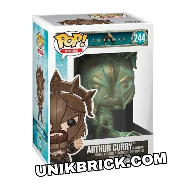FUNKO POP 244 DC Aquaman Arthur Carry As Gladiator Patina Finish – UNIK ...