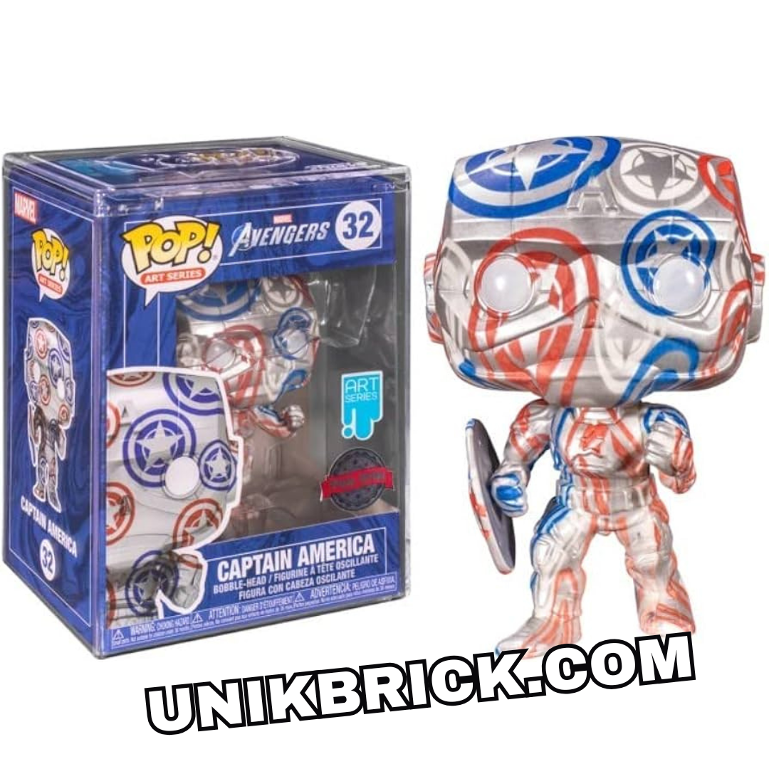 FUNKO POP 32 Marvel Avengers Art Series Captain America Đội trưởng Mỹ ...