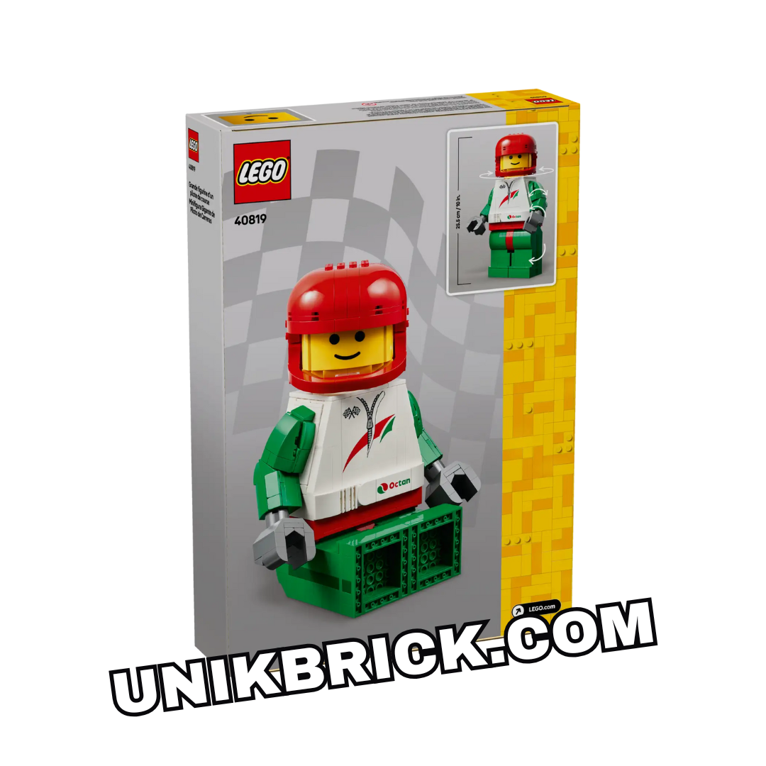 LEGO 40819 Up-Scaled Racing Driver Minifigure Nhân Vật Tài xế Xe Đua ...