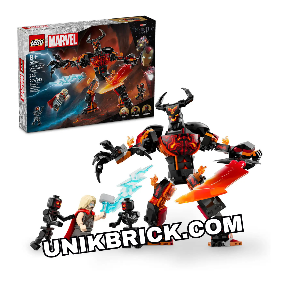 LEGO Marvel 76289 Thor vs. Surtur Construction Figure Cuộc đại chiến ...