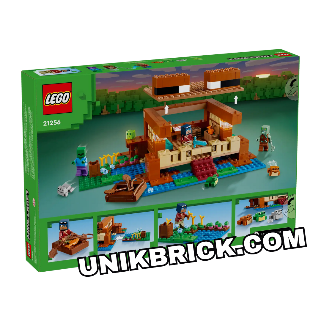 LEGO Minecraft 21256 The Frog House Ngôi nhà ếch – UNIK BRICK