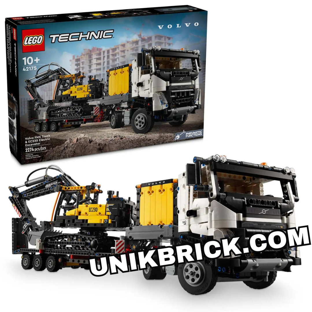 LEGO Technic 42175 Volvo FMX Truck & EC230 Electric Excavator Xe tải ...