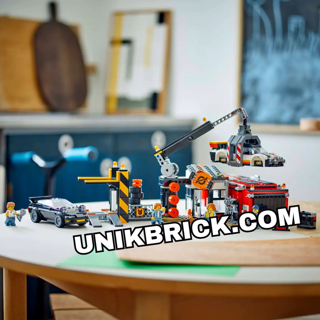 Bộ lắp ráp xếp hình LEGO City 60472 Scrapyard with Cars Xưởng phế liệu ...