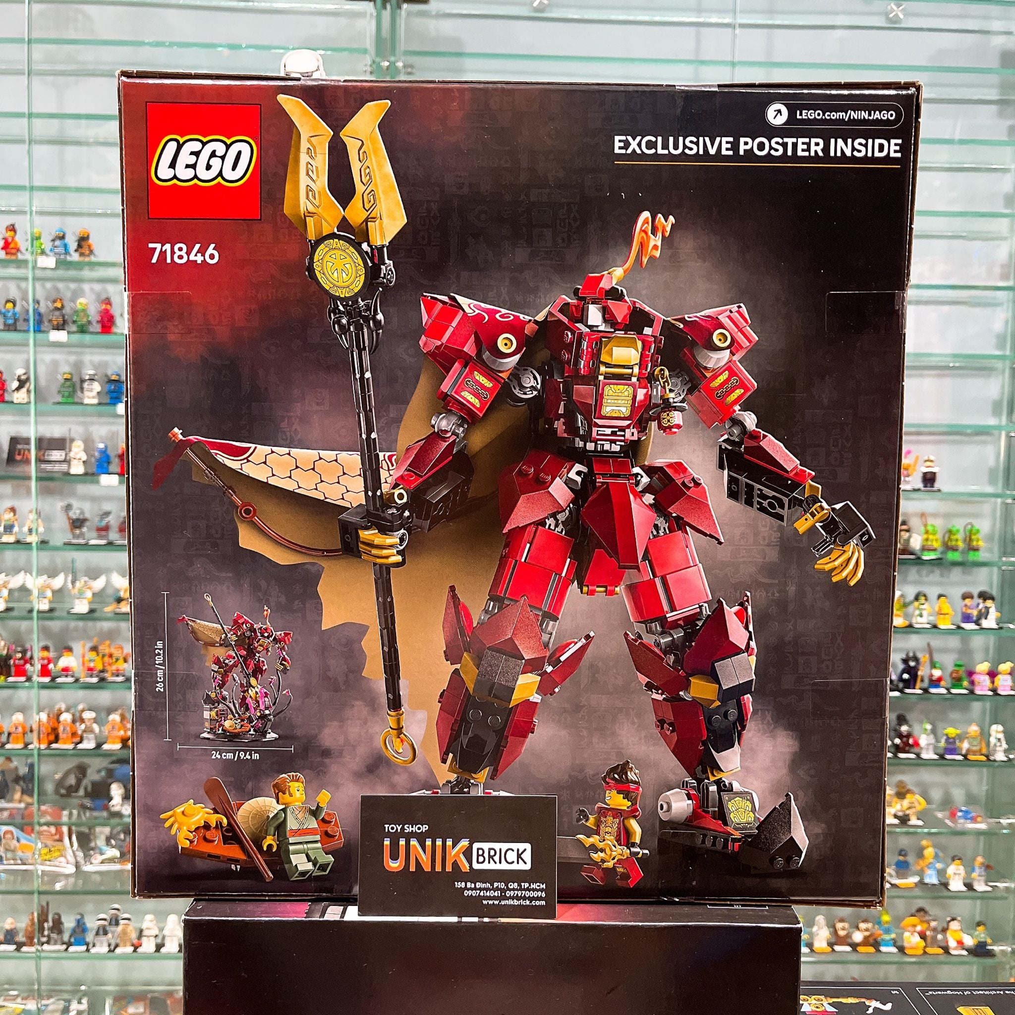 LEGO 71846 Ninjago The Fire Knight Mech Hiệp Sĩ Lửa – UNIK BRICK