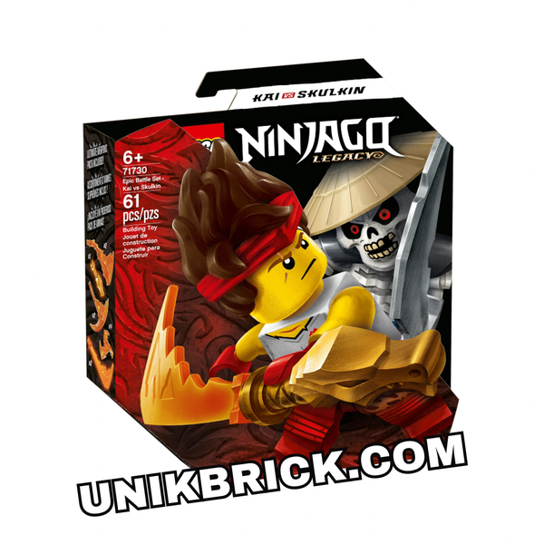 [CÓ HÀNG] LEGO Ninjago 71730 Epic Battle Set Kai vs Skulkin – UNIK BRICK