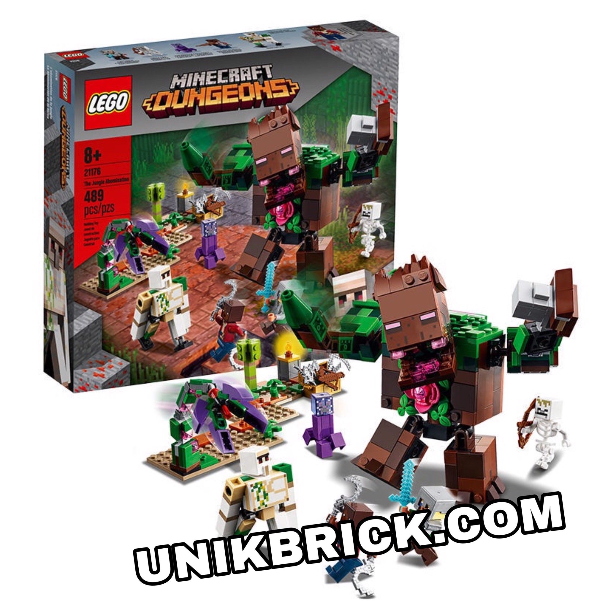 [CÓ HÀNG] LEGO Minecraft 21176 The Jungle Abomination – UNIK BRICK