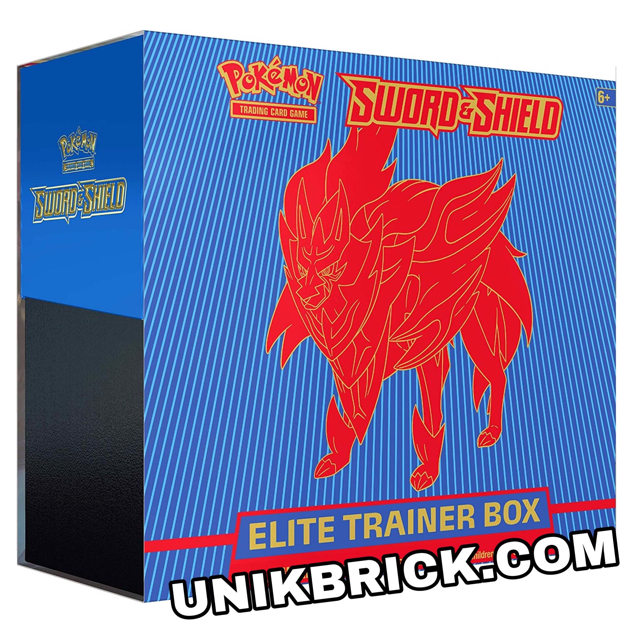 Pokemon Pokémon TCG Sword & Shield Zamazenta Elite Trainer Box – UNIK BRICK