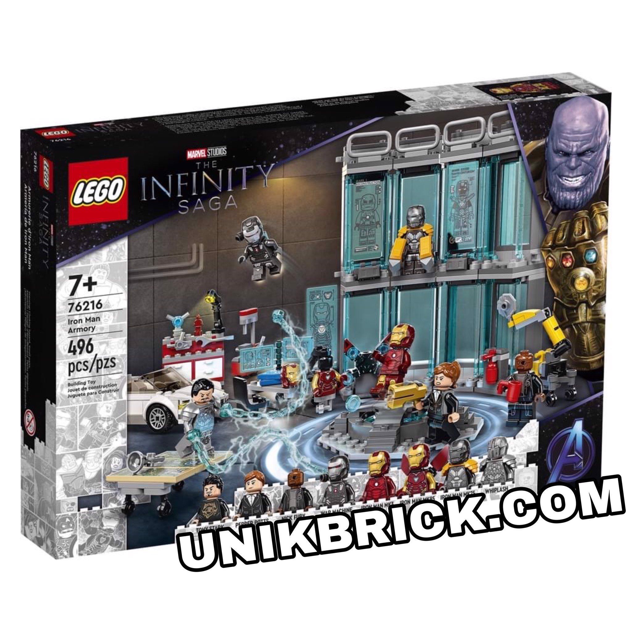 [CÓ HÀNG] LEGO Marvel 76216 Iron Man Armoury – UNIK BRICK