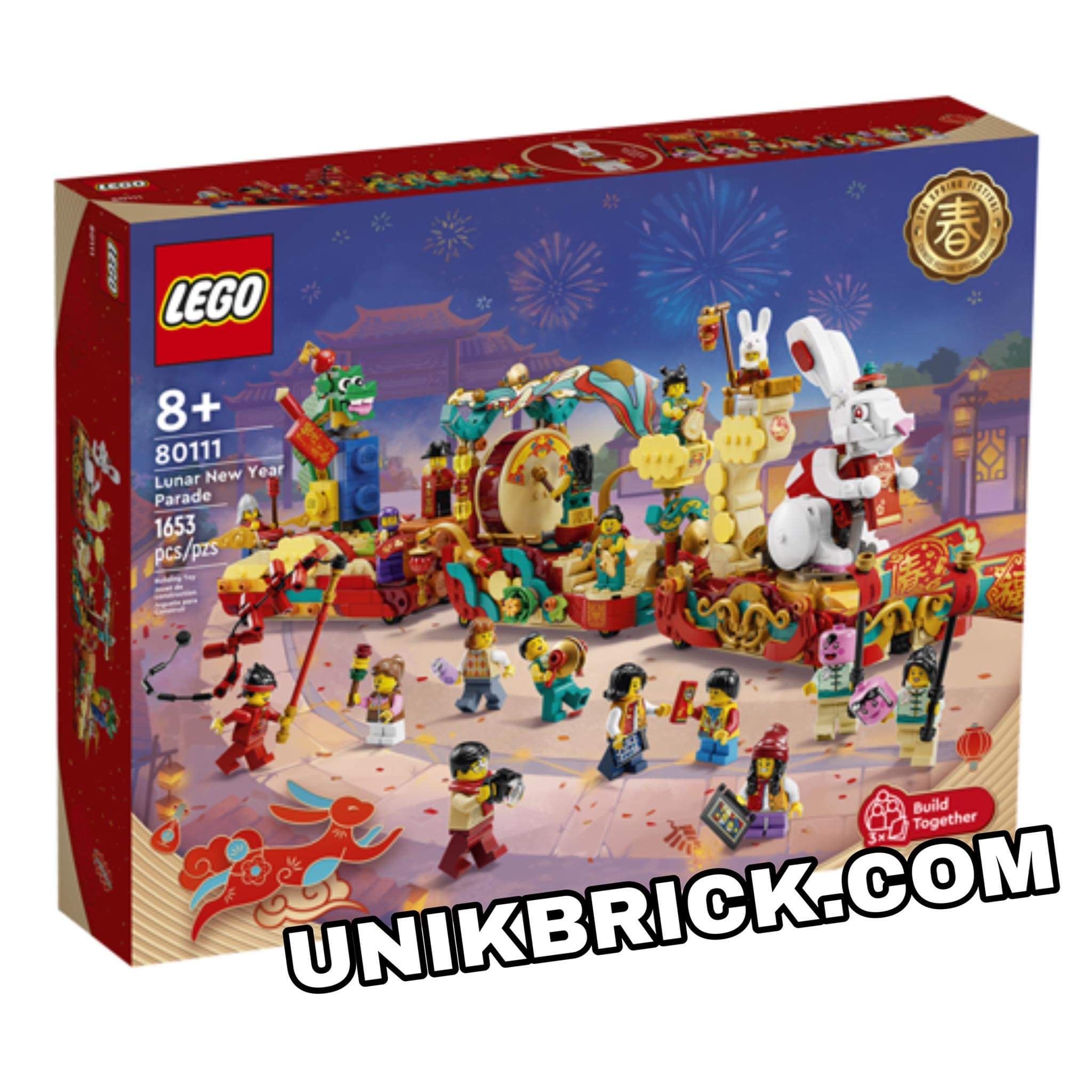 [CÓ HÀNG] LEGO 80111 Lunar New Year Parade – UNIK BRICK