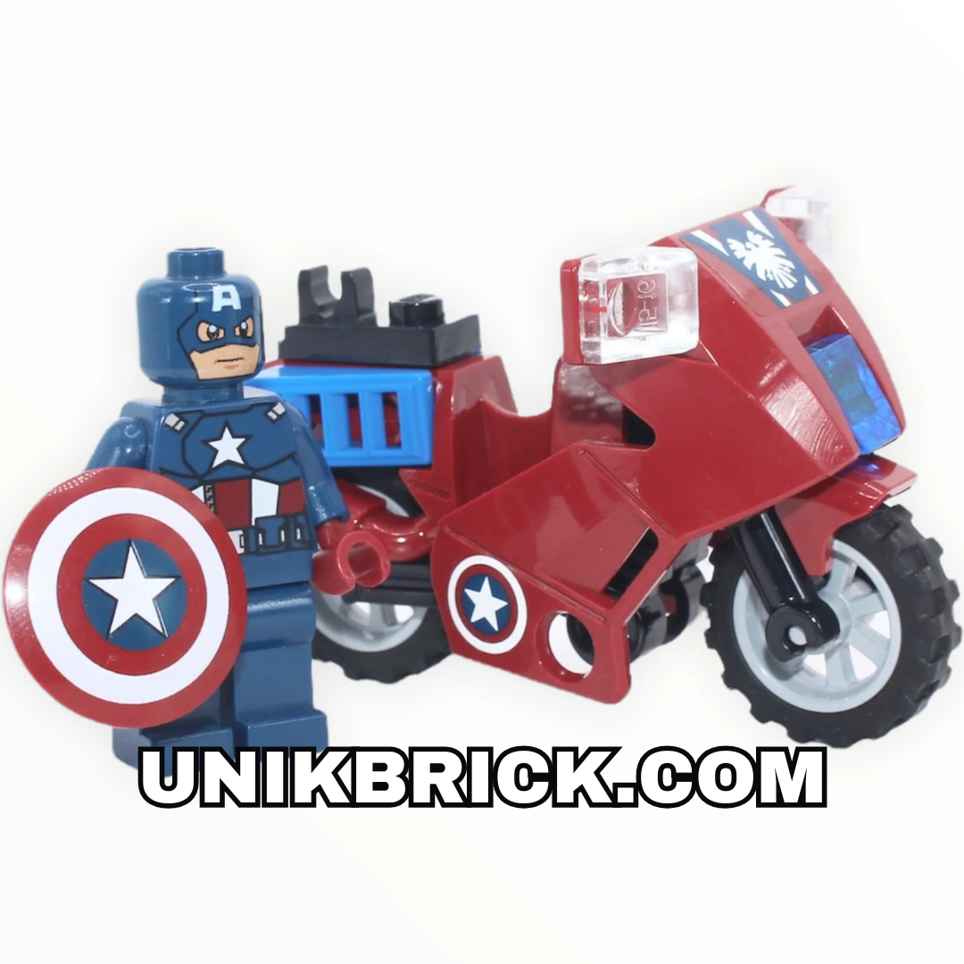 LEGO Combo Captain America & Motorcycle – UNIK BRICK