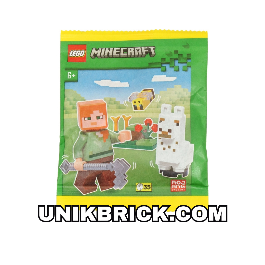 LEGO Minecraft 662308 Alex, Baby Llama and Bee Paper Bag – UNIK BRICK