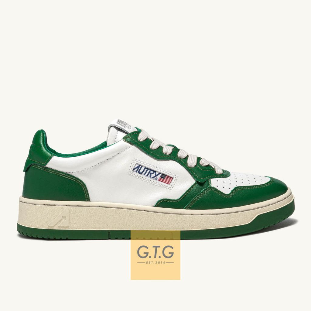 Giày Autry Medalist Leather Low – Green White – AULW-WB03 – GTGSupply