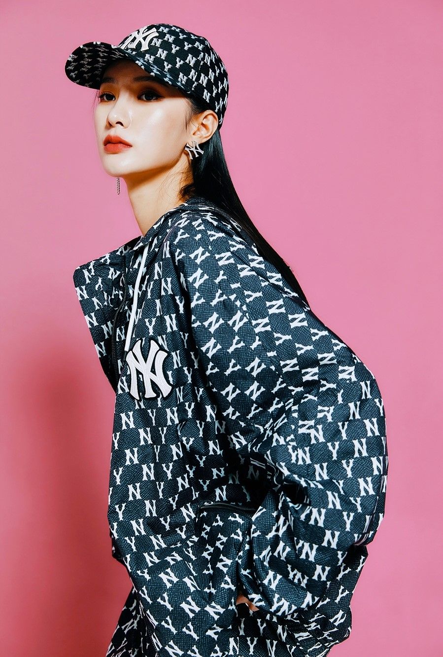 Nón MLB - MONOGRAM CLASSIC STRUCTURE BALL CAP NEW YORK YANKEES - 3ACPF ...