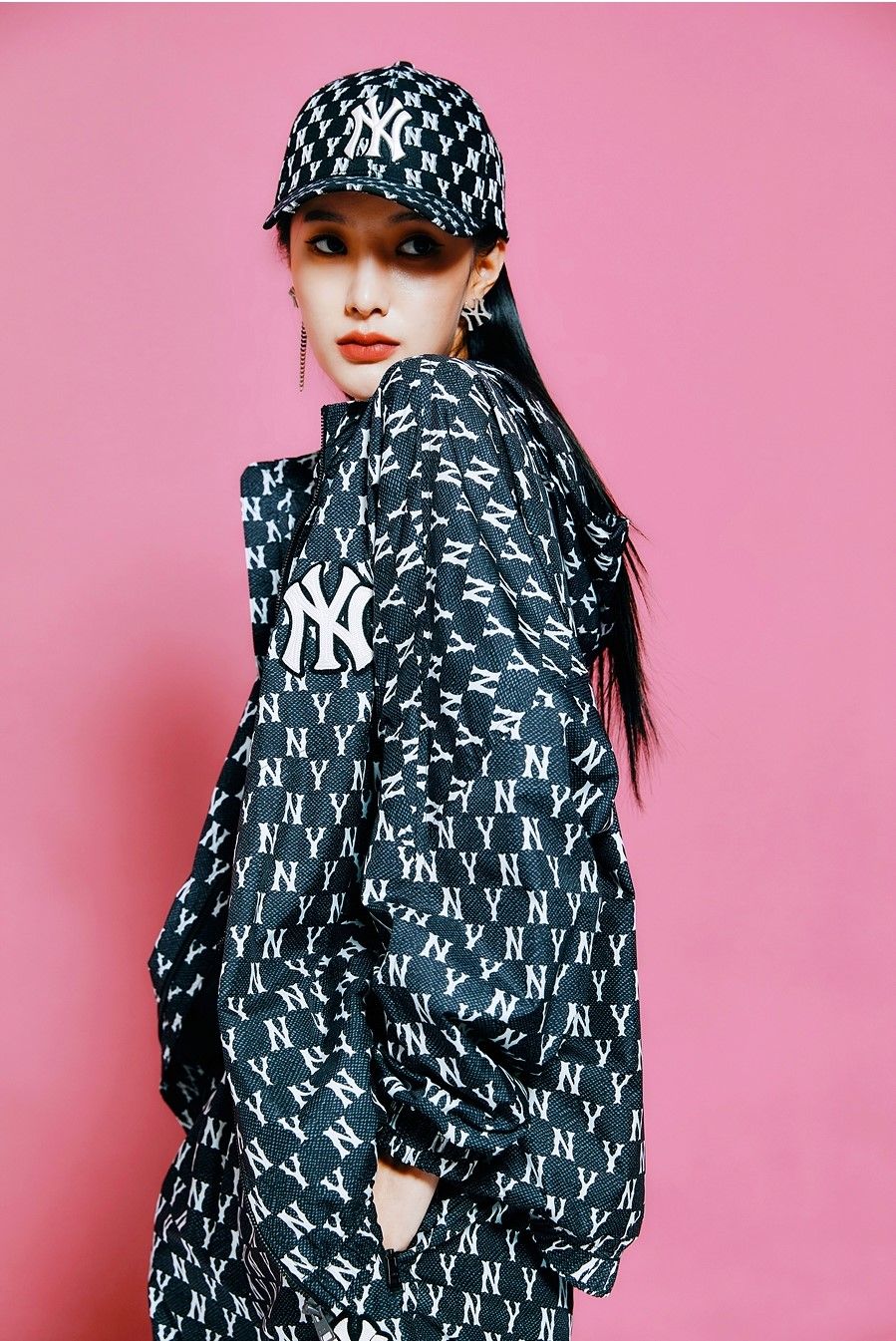 Nón MLB - MONOGRAM CLASSIC STRUCTURE BALL CAP NEW YORK YANKEES - 3ACPF ...