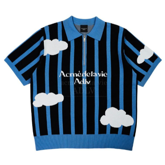 Áo Sweater ADLV - Acmé de la vie Cloud Logo Short Sleeve Knit Black ...