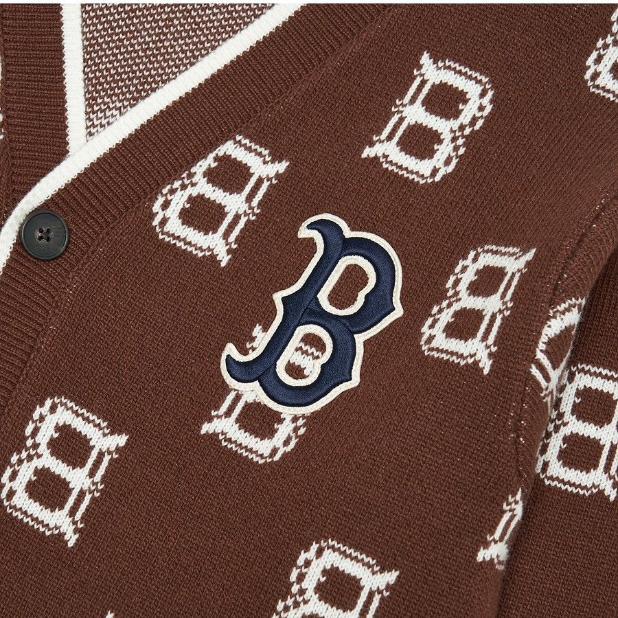 ÁO CARDIGAN MLB MONOGRAM CARDIGAN BOSTON REDSOX 3AKCM0124-43BRD – ADLV ...