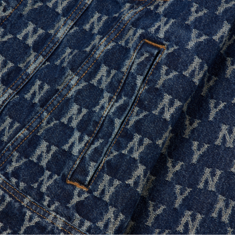 Áo Khoác jean MLB Classic Monogram Denim Jacket New York Yankees - 3AD ...