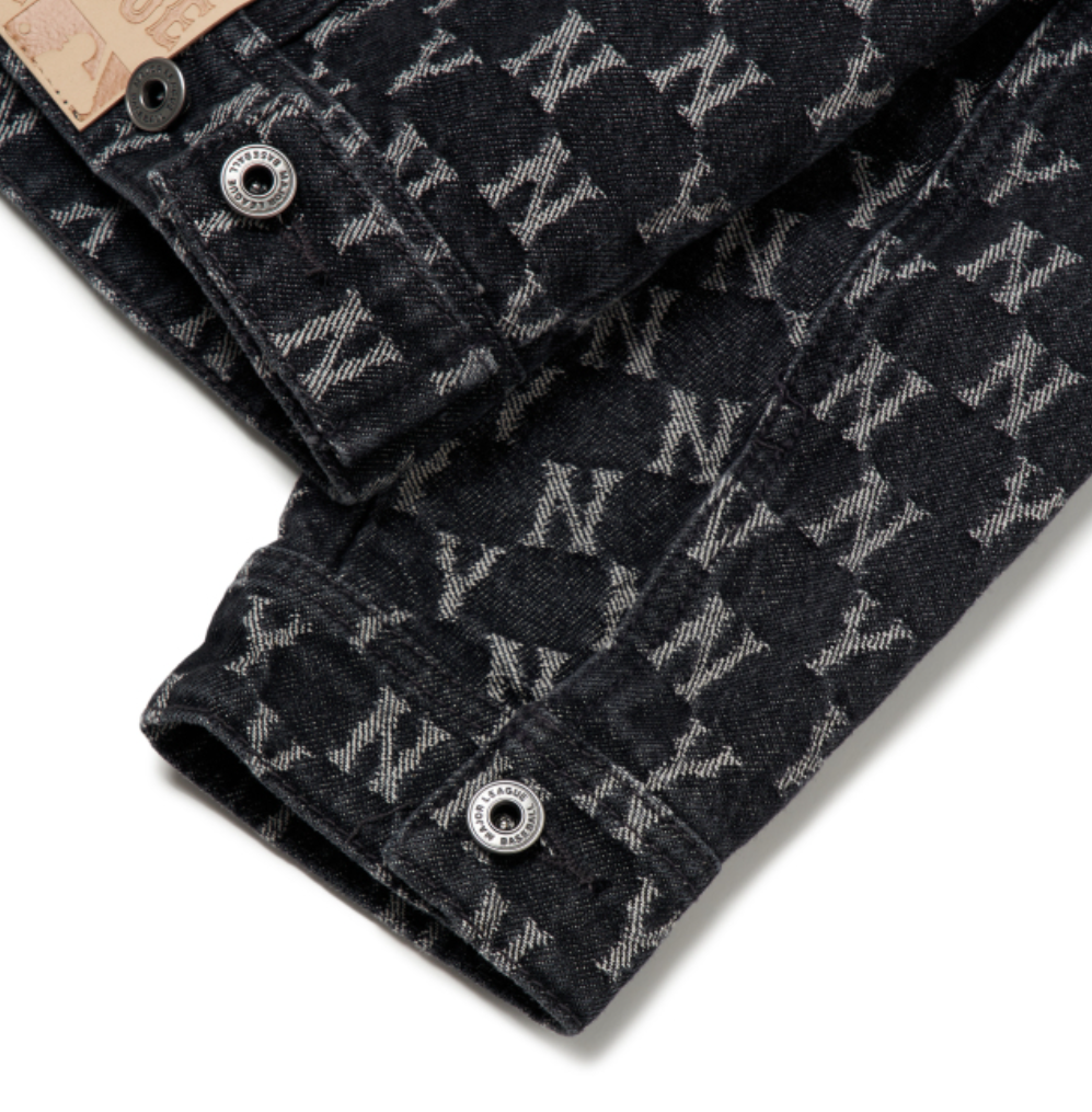 Áo Khoác jean MLB Classic Monogram Denim Jacket New York Yankees - 3AD ...