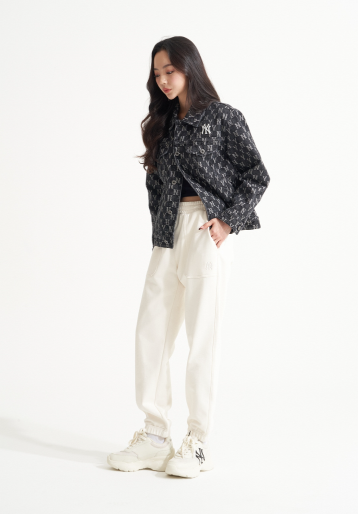 Áo Khoác jean MLB Classic Monogram Denim Jacket New York Yankees - 3AD ...