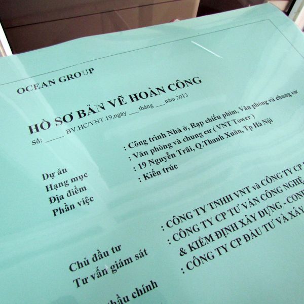 In đen trắng bản vẽ A4-A0 – Thanh Dat printing