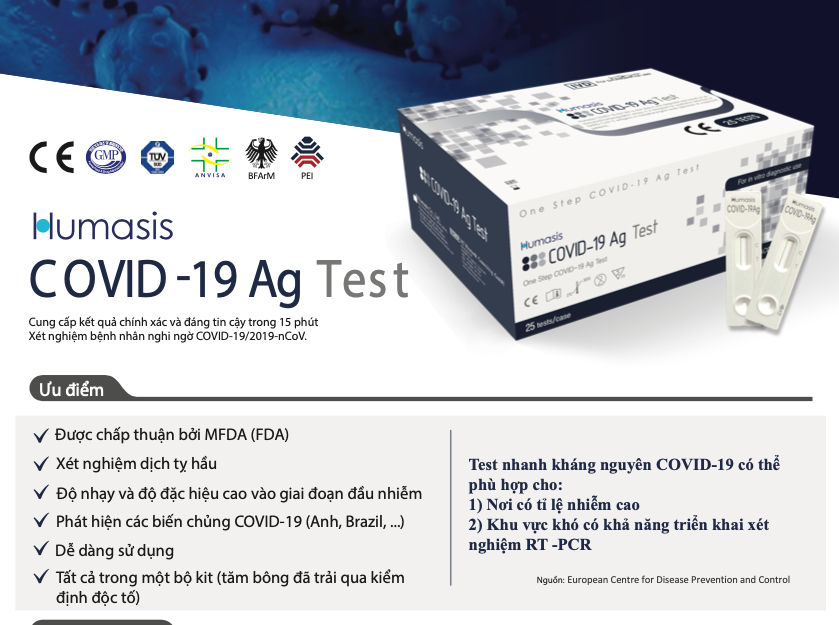 Kit Test Covid 19 Humasis Chính Hãng mua ở đâu Hải Phòng – Siêu Thị ...