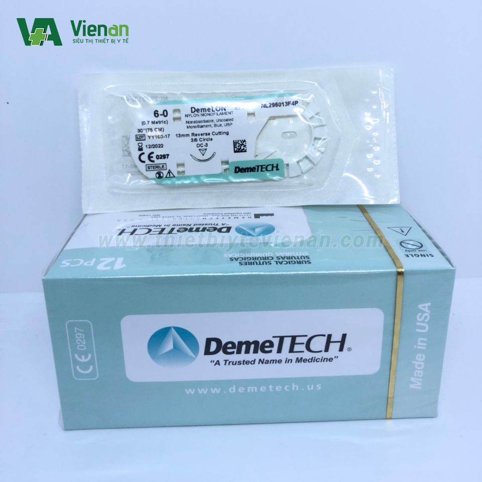 Chỉ phẫu thuật thẩm mỹ Demetech USA Demelon số 7/0 – Siêu Thị TBYT Viên An